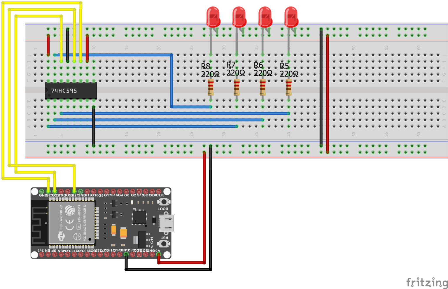 Shift Register Tutorial for Arduino, ESP8266 and ESP32 - DIYI0T