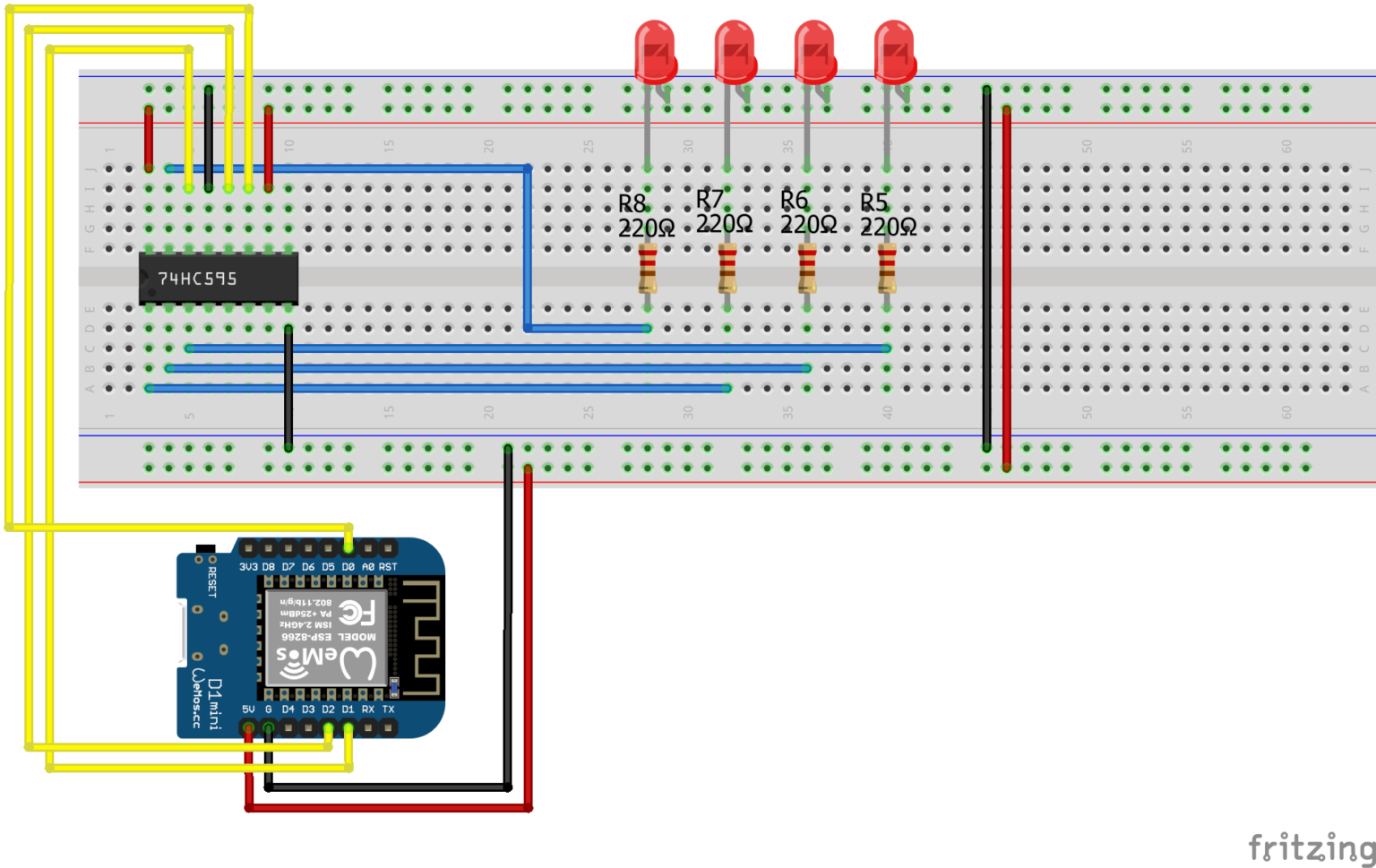 Shift Register Tutorial for Arduino, ESP8266 and ESP32 - DIYI0T