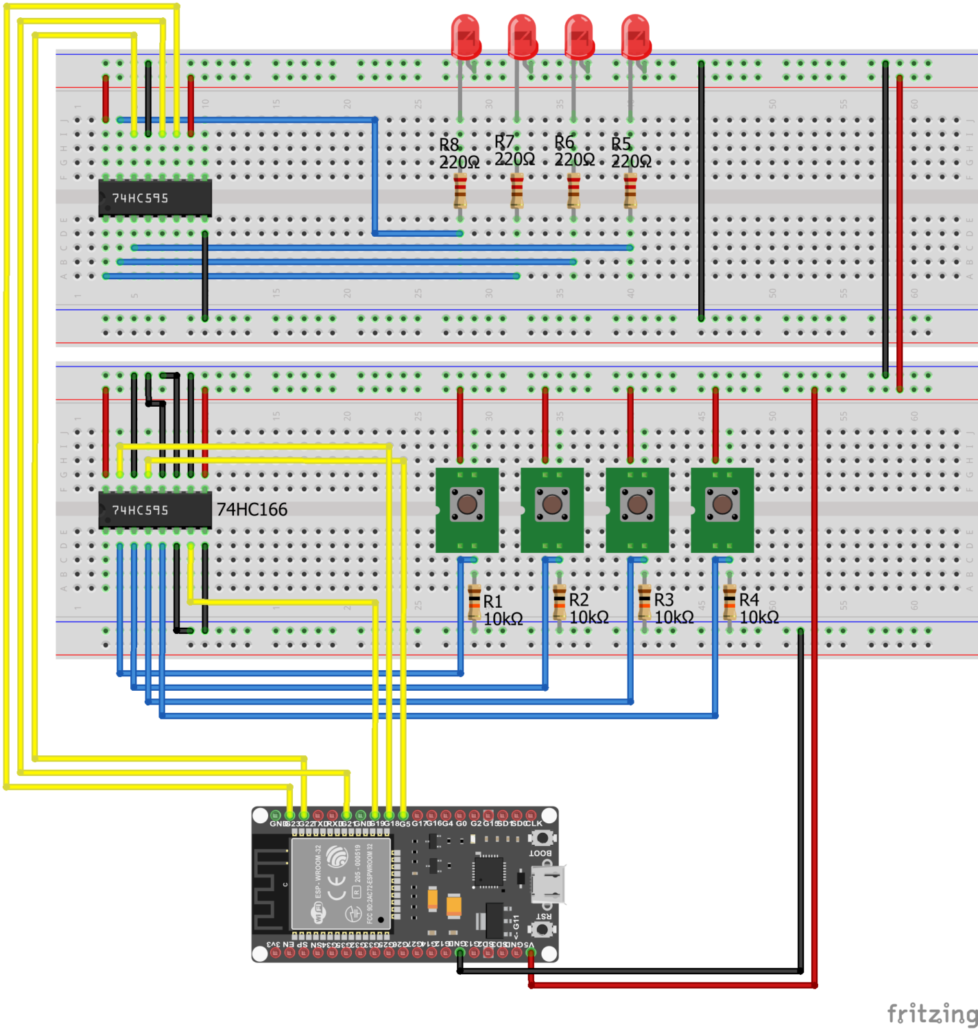 Shift Register Tutorial for Arduino, ESP8266 and ESP32 - DIYI0T